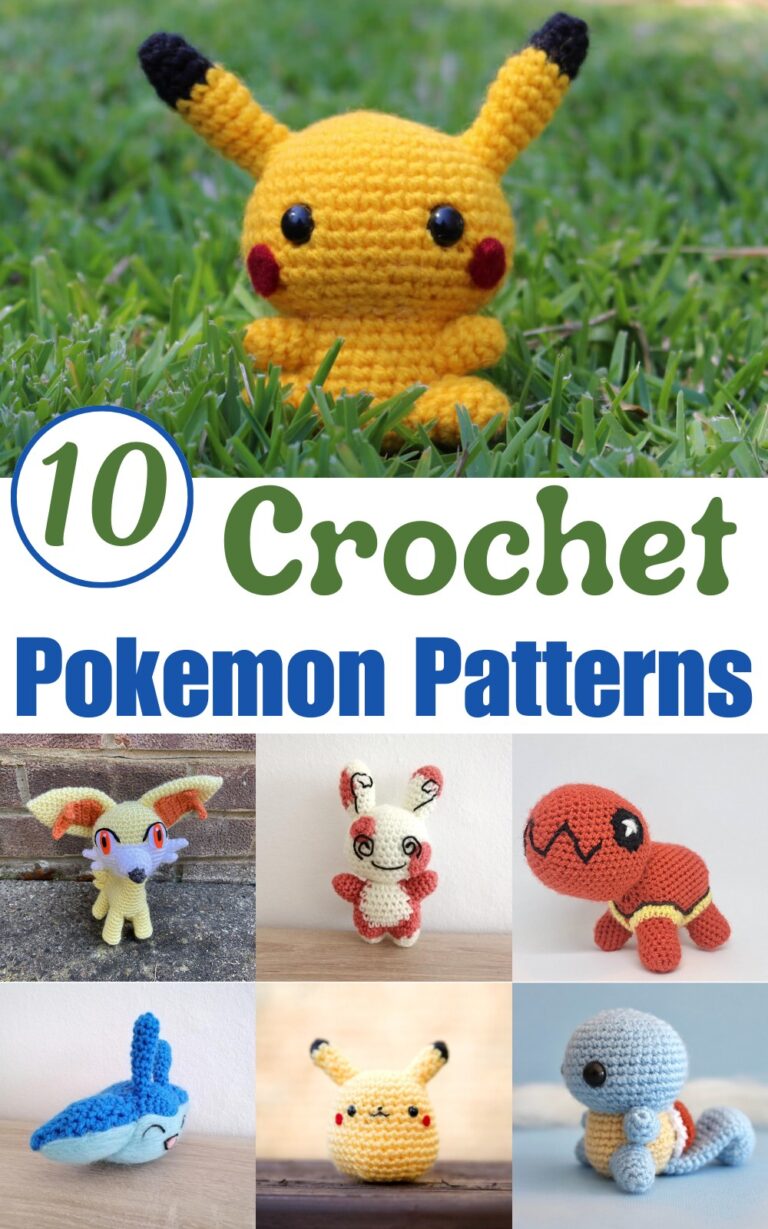10 Free Crochet Pokemon Patterns To Make Amigurumi - The Newlywed
