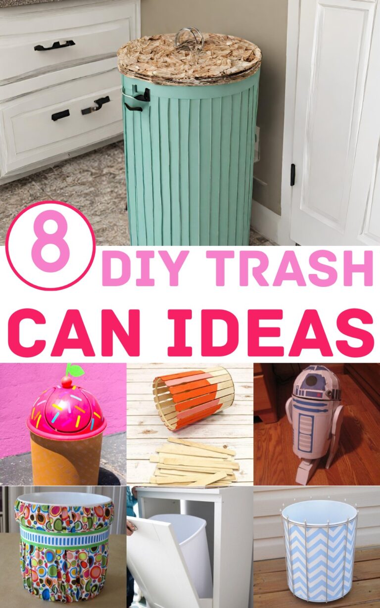 8 DIY Trash Can Ideas To Make Decor Pieces - The Newlywed