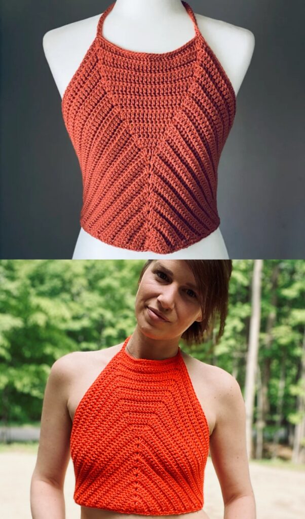 15 Free Crochet Halter Top Patterns For Warm Weather - The Newlywed