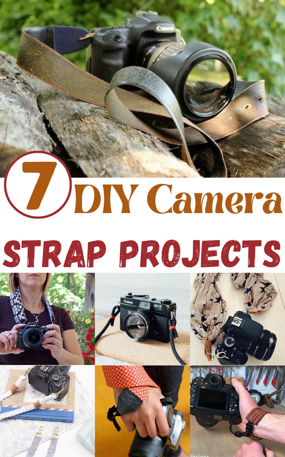 7 DIY Camera Strap Projects For Every Photographer - The Newlywed