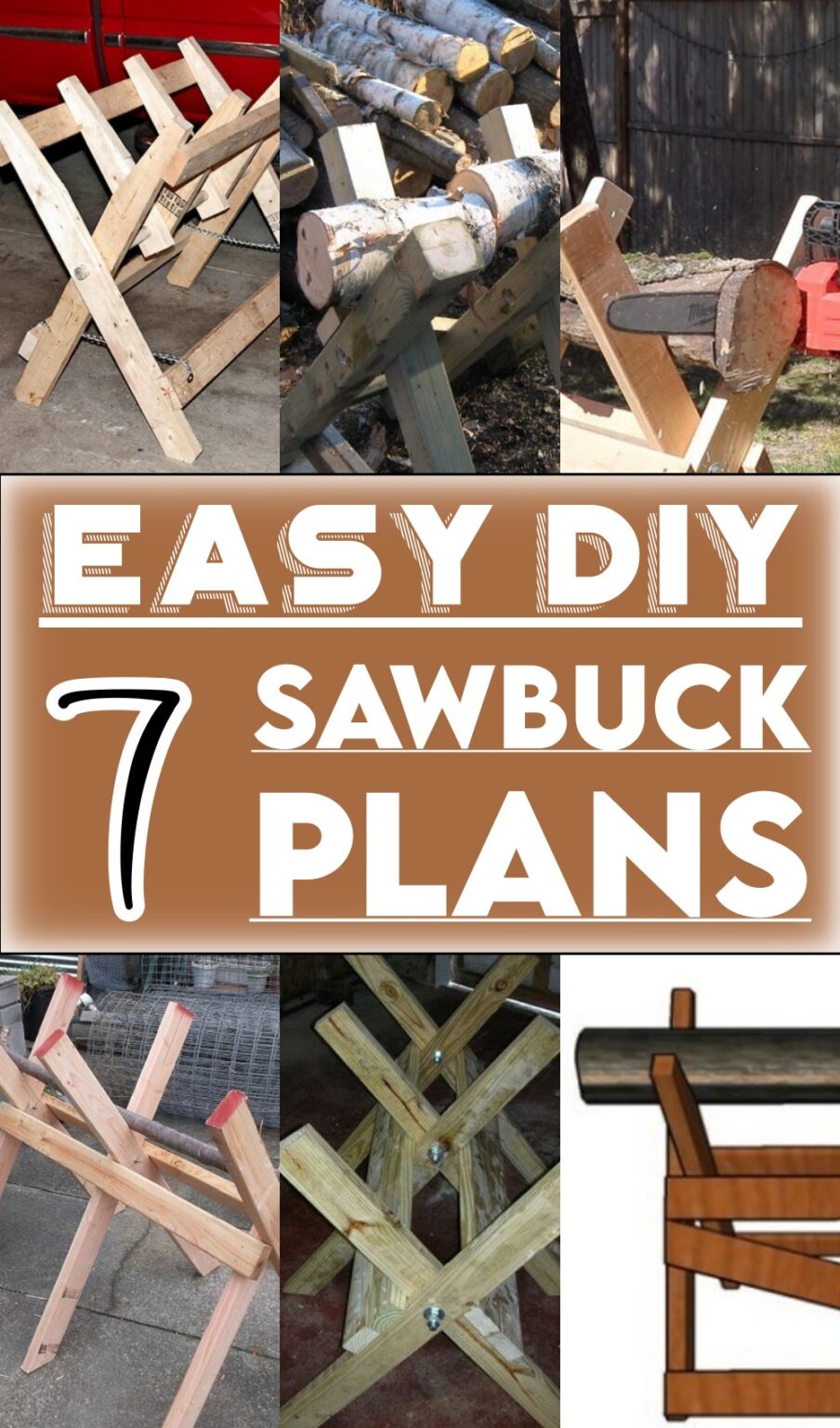 7 Free DIY Sawbuck Plans To Build You Own - The Newlywed