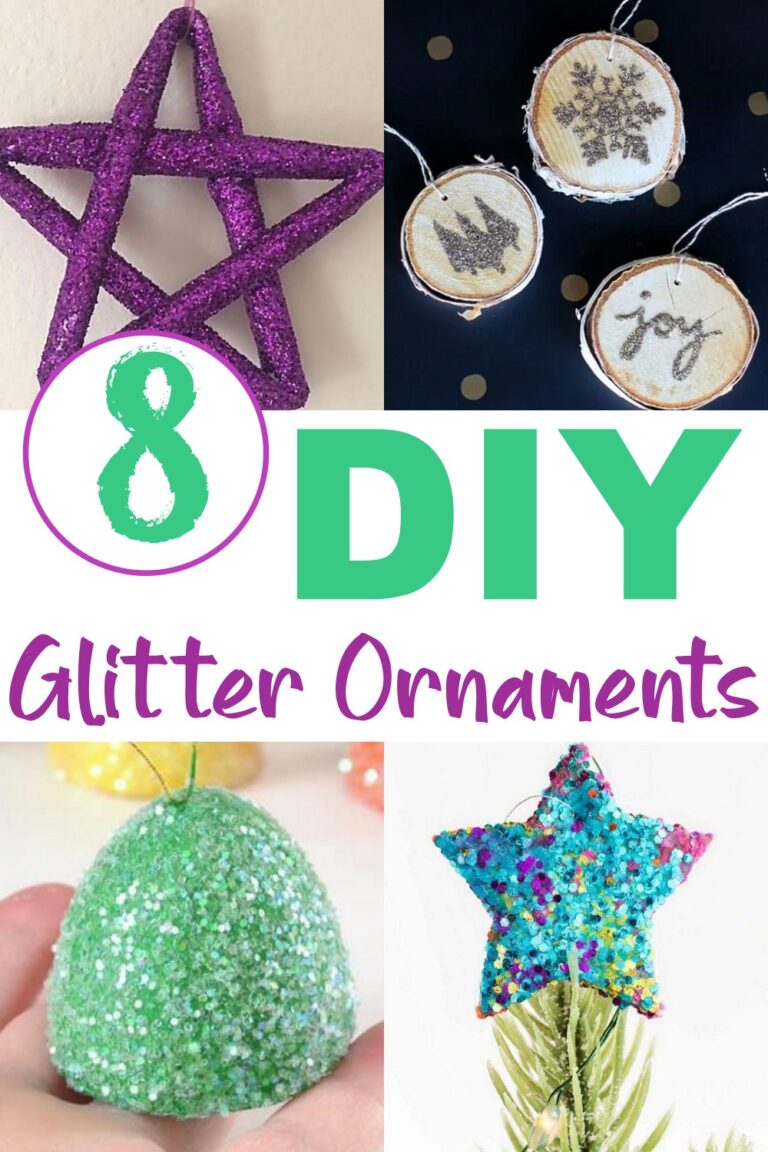 8 DIY Glitter Ornament Ideas For Holiday Decorations - The Newlywed