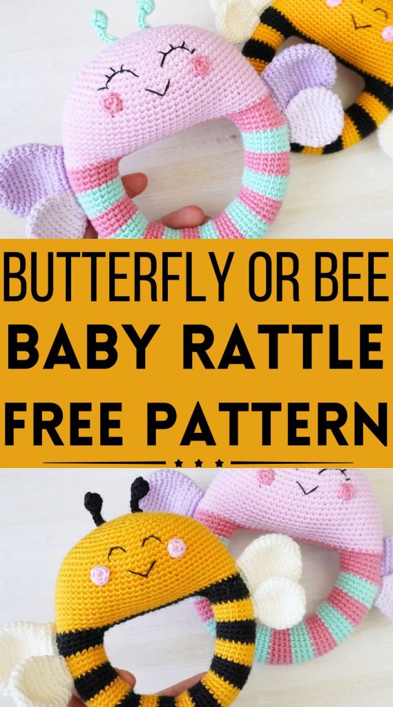 14 Easy Crochet Baby Rattle Patterns For Infants - The Newlywed