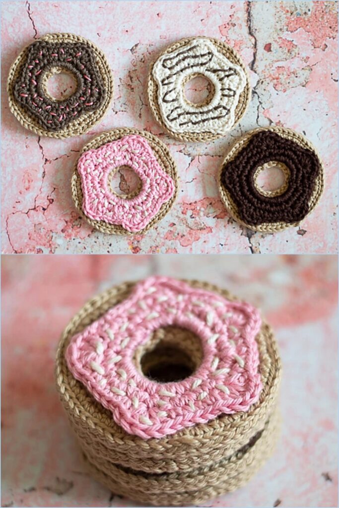14 Free Crochet Donut Patterns for Kid's Items - The Newlywed