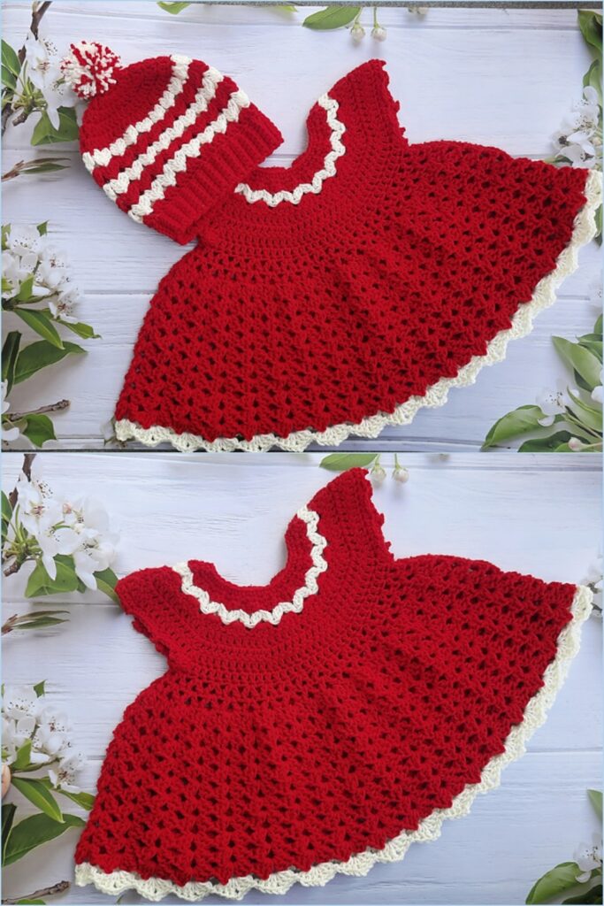 10 Free Crochet Baby Dress Patterns For Winter - The Newlywed