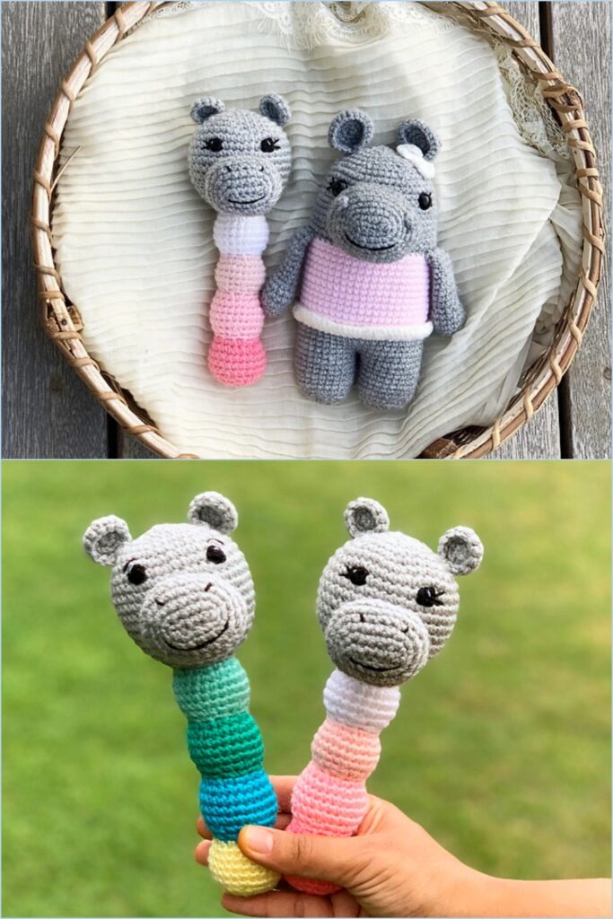 14 Free Crochet Hippo Patterns For Making Amigurumis - The Newlywed