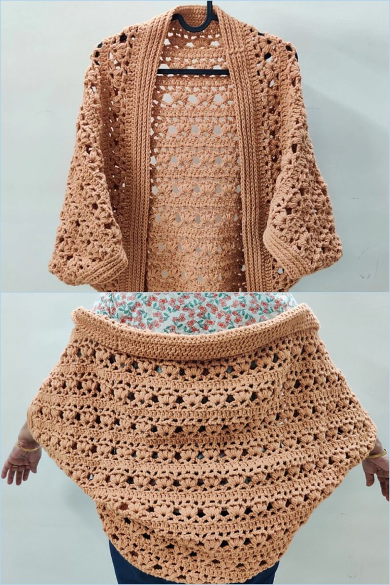 10 Free Crochet Shrug Patterns For Winter Season - The Newlywed
