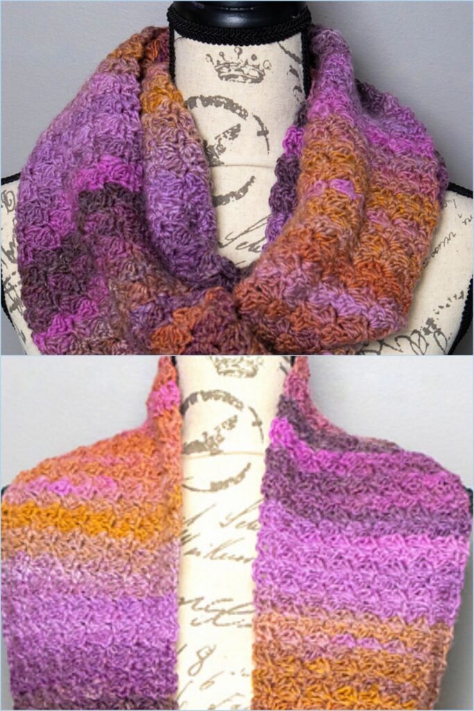 15 Free Crochet Infinity Scarf Patterns To Keep Warm - The Newlywed
