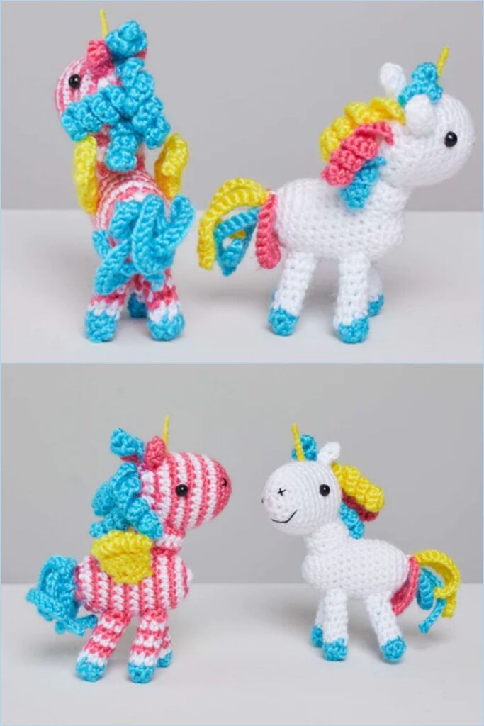 14 Free Crochet Unicorn Patterns For Amigurumi and Loveys - The Newlywed