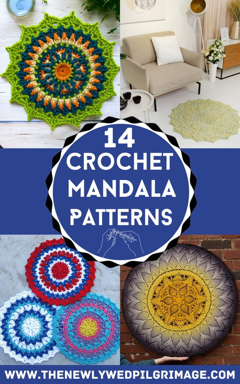 14 Free Crochet Mandala Patterns In Beautiful Color Mixes - The Newlywed