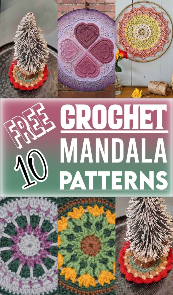 10 Free Crochet Mandala Patterns In Beautiful Color Mixes - The Newlywed