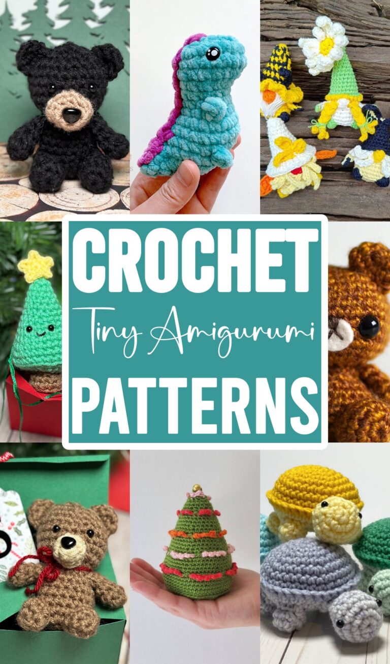14 Free Crochet Tiny Amigurumi Patterns For Beginners - The Newlywed