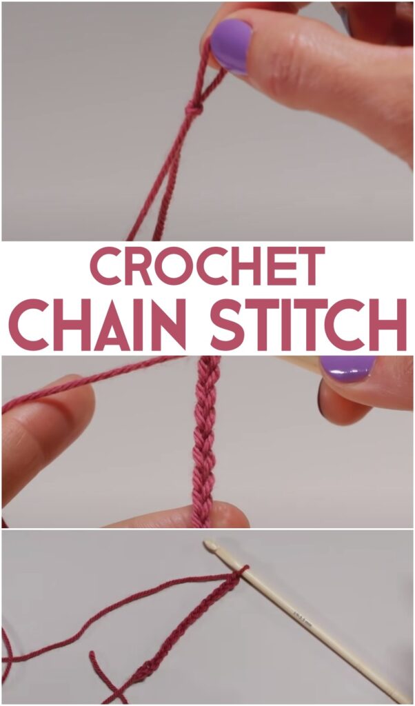 How to Crochet Chain Stitch - Tutorial For Beginners - The Newlywed