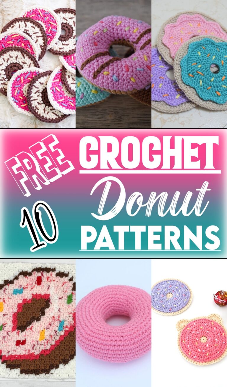 10 Free Crochet Donut Patterns for Kid's Items - The Newlywed
