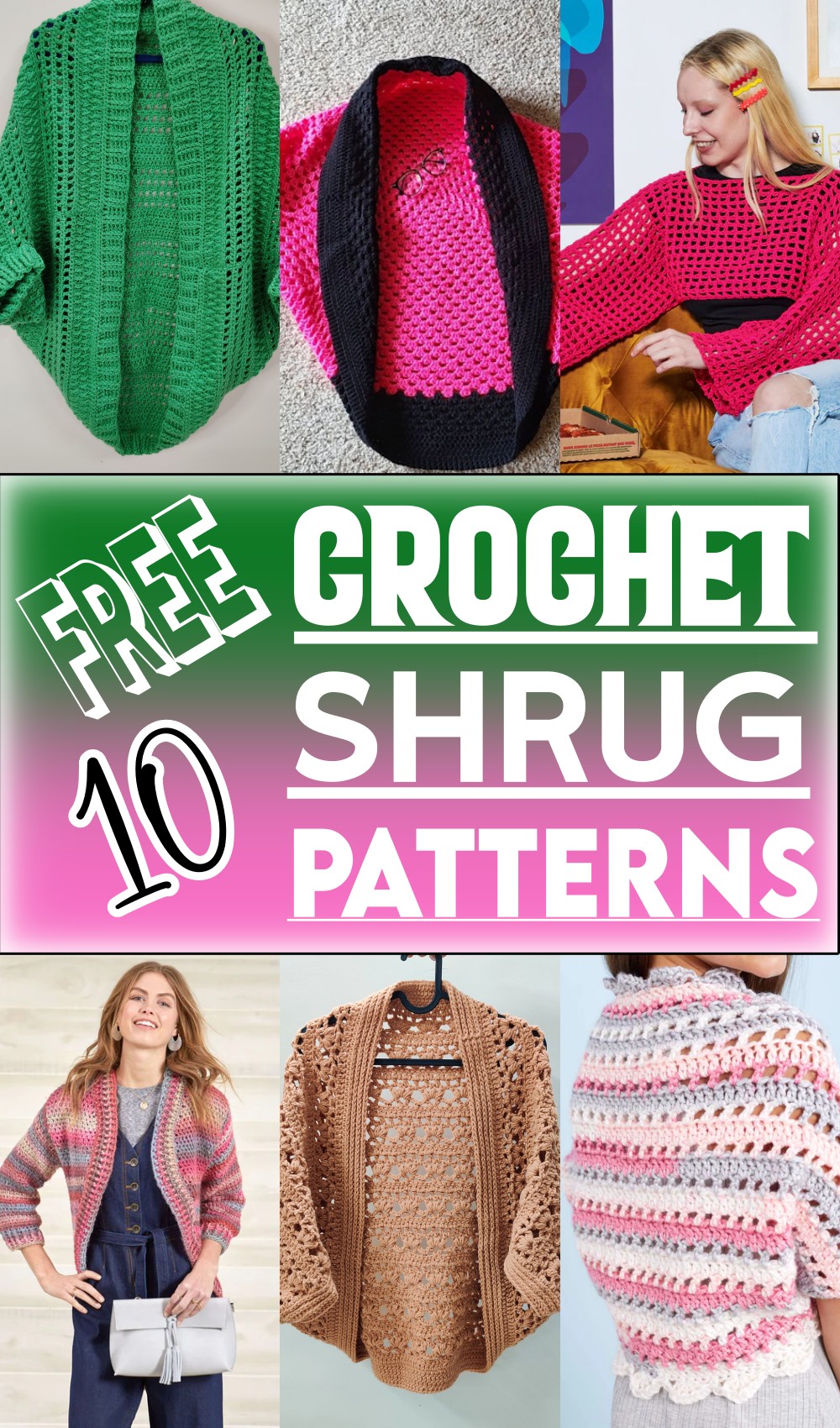 10 Free Crochet Shrug Patterns For Winter Season - The Newlywed