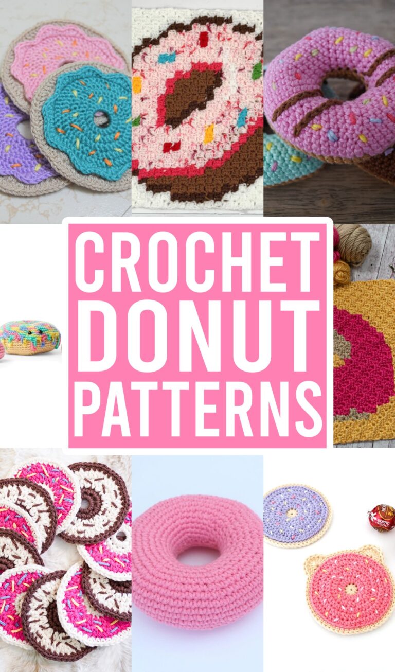 14 Free Crochet Donut Patterns for Kid's Items - The Newlywed