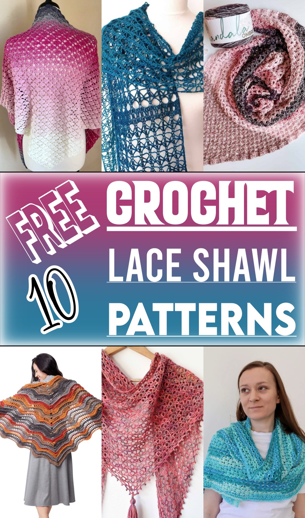 10 Free Crochet Lace Shawl Patterns For Warm Weather - The Newlywed