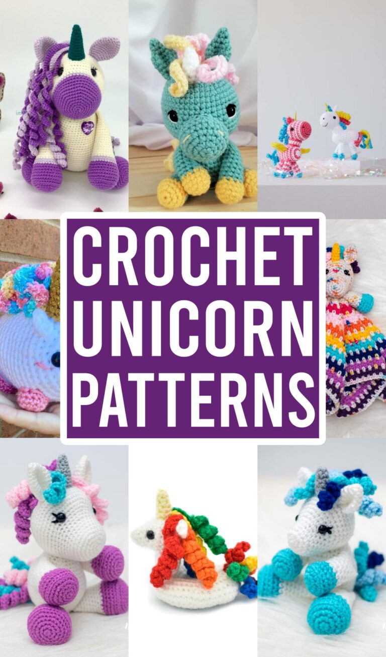 14 Free Crochet Unicorn Patterns For Amigurumi and Loveys - The Newlywed