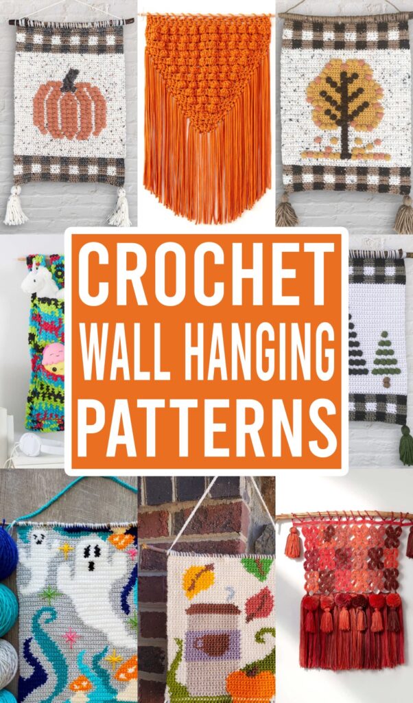 10 Colorful Crochet Wall Hanging Patterns - The Newlywed