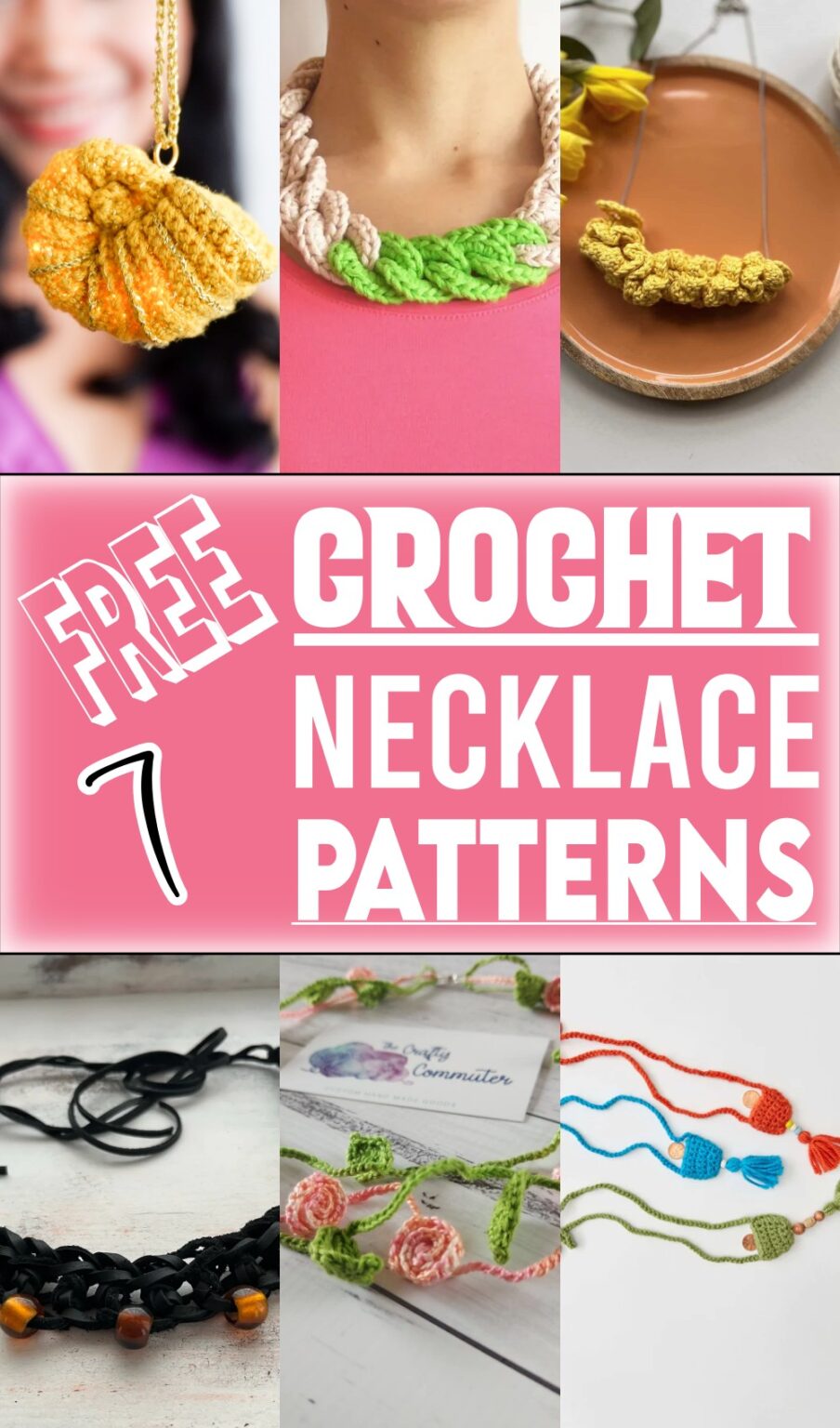 7 Free Crochet Necklace Patterns For Beginners - The Newlywed