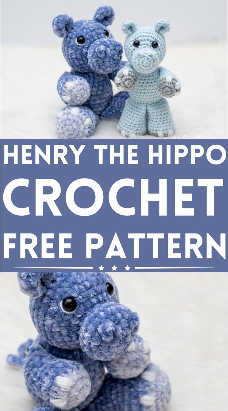 14 Free Crochet Hippo Patterns For Making Amigurumis - The Newlywed