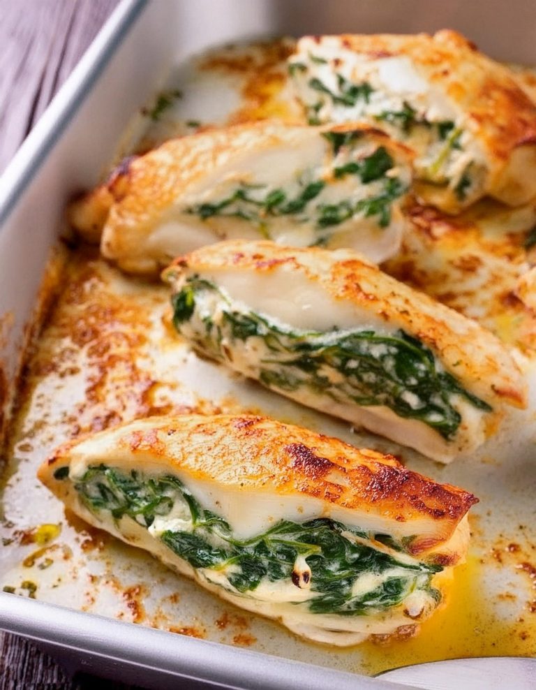 Gourmet Spinach-Stuffed Chicken Entree Recipe - The Newlywed