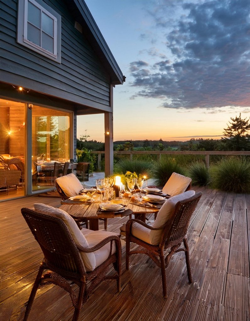 20 Farmhouse Patio Ideas For A Cozy Getaway - The Newlywed