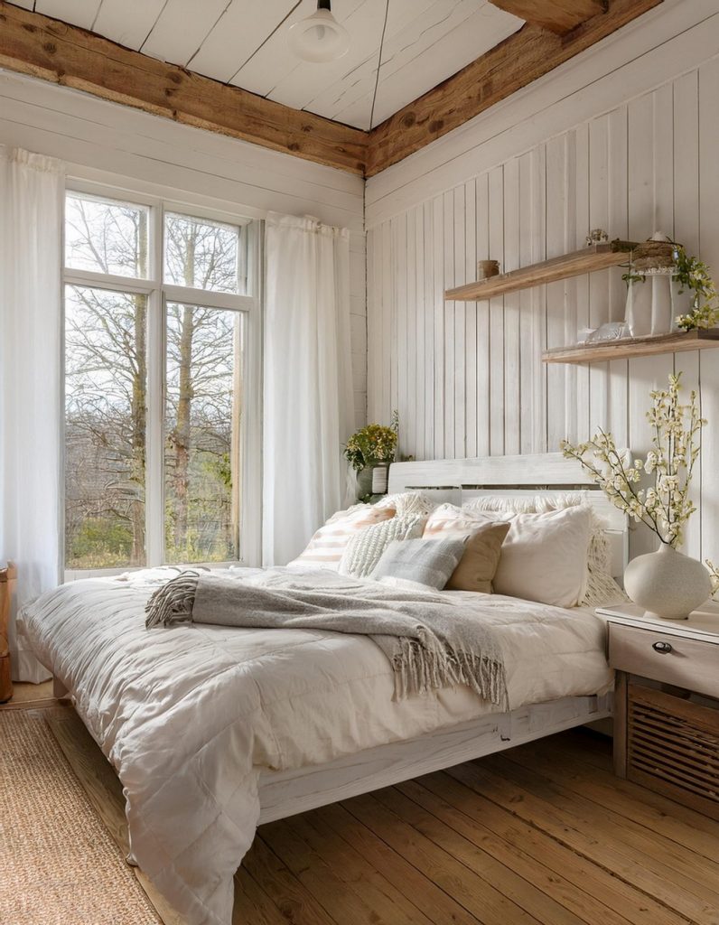 10 Rustic Bedroom Ideas For Reclaimed Wood Decor - The Newlywed
