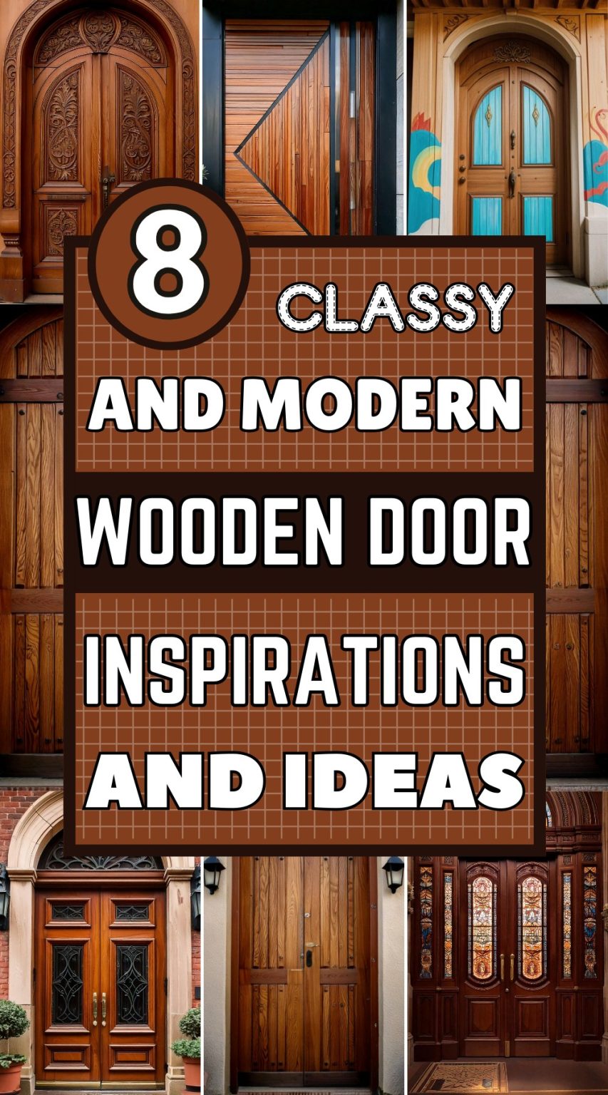 8 Stunning Rustic & Classical Wooden Door Design & Ideas - The Newlywed