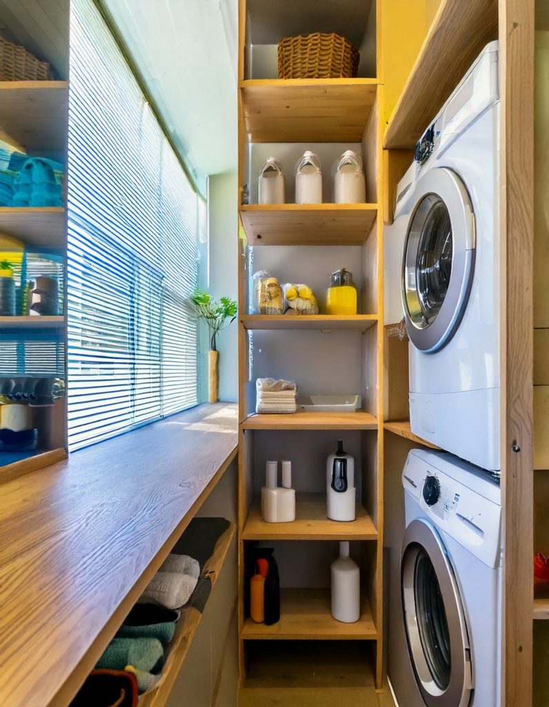 20 Space-Saving & Minimalistic Utility Room Inspirations - The Newlywed