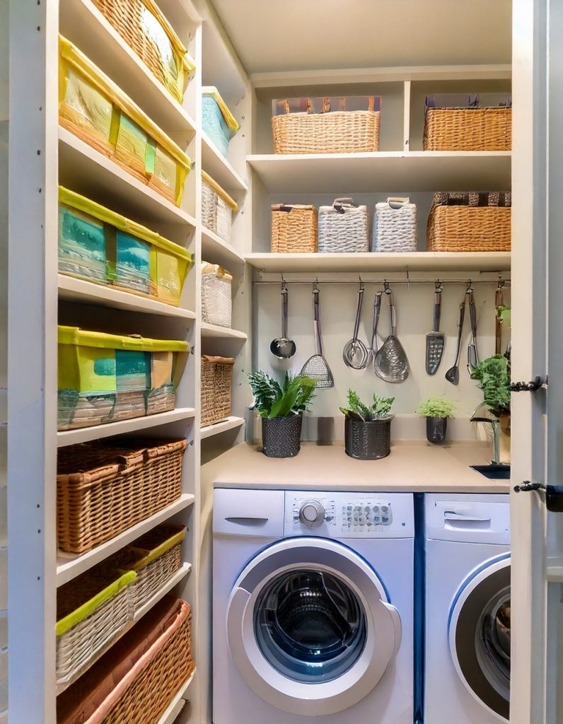 20 Space-Saving & Minimalistic Utility Room Inspirations - The Newlywed