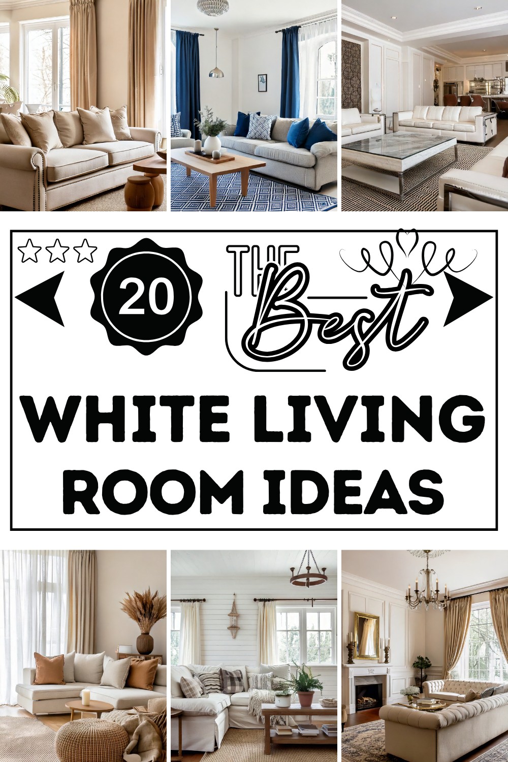 20 Cozy Yet Minimalistic White Living Room Inspirations - The Newlywed