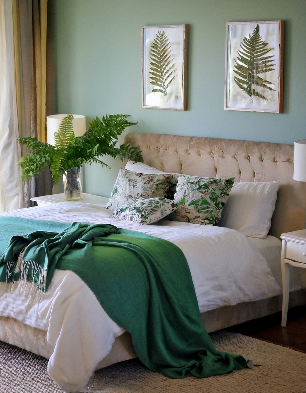 10 Gorgeous Botanical Bedroom Ideas For Nature Lovers - The Newlywed