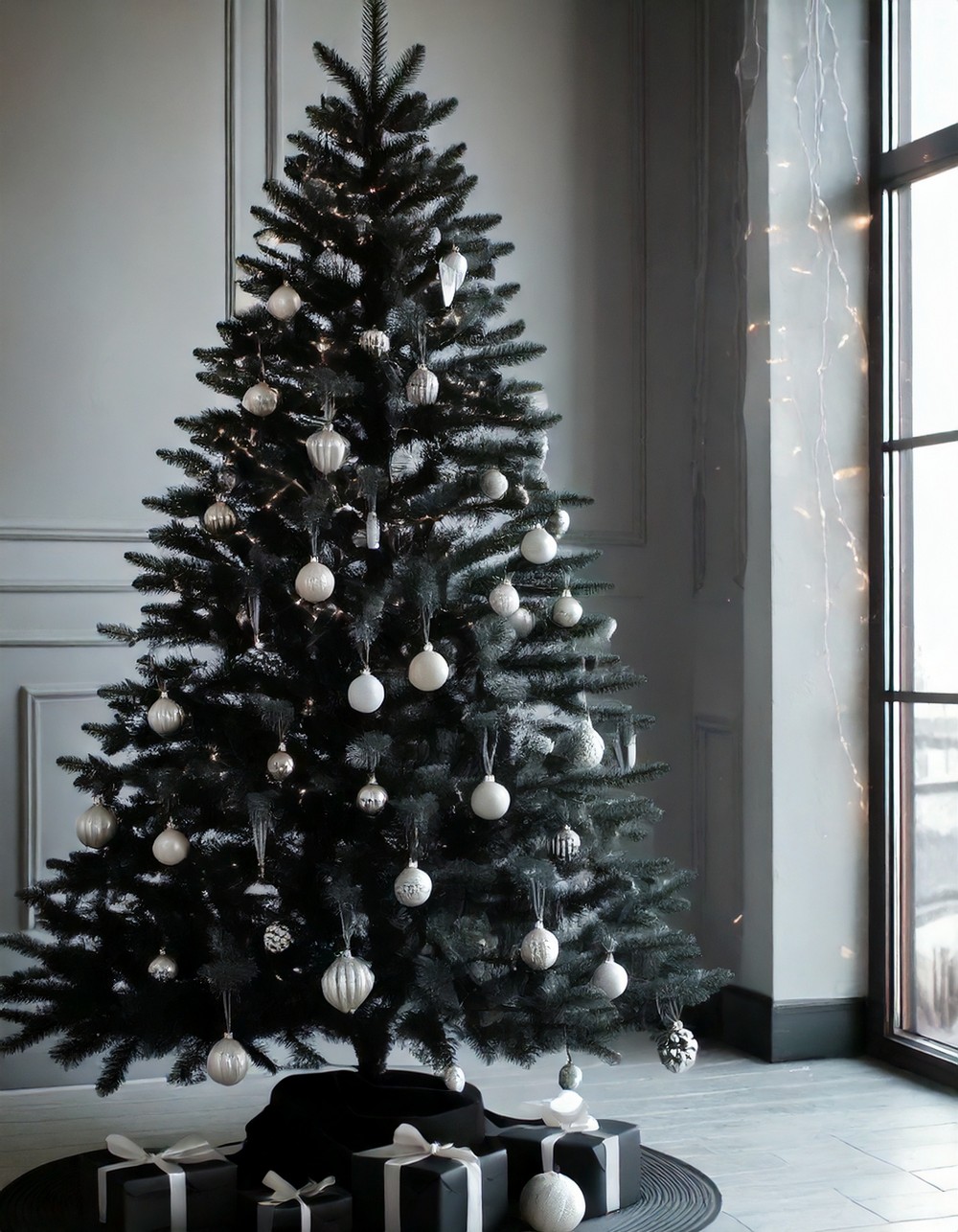 13 Black Christmas Tree Ideas That Redefine Festive Trends - The Newlywed