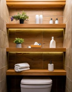 12 Tiny Powder Room Storage Ideas For Clever Arrangements - The Newlywed