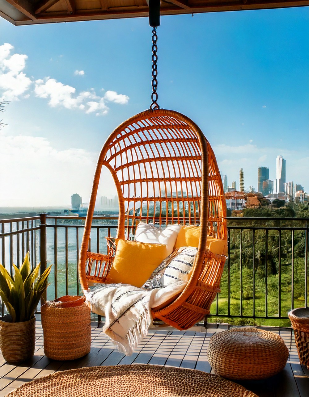 11 Bohemian-Inspired Balcony Decor Ideas For Relaxing Oasis - The Newlywed