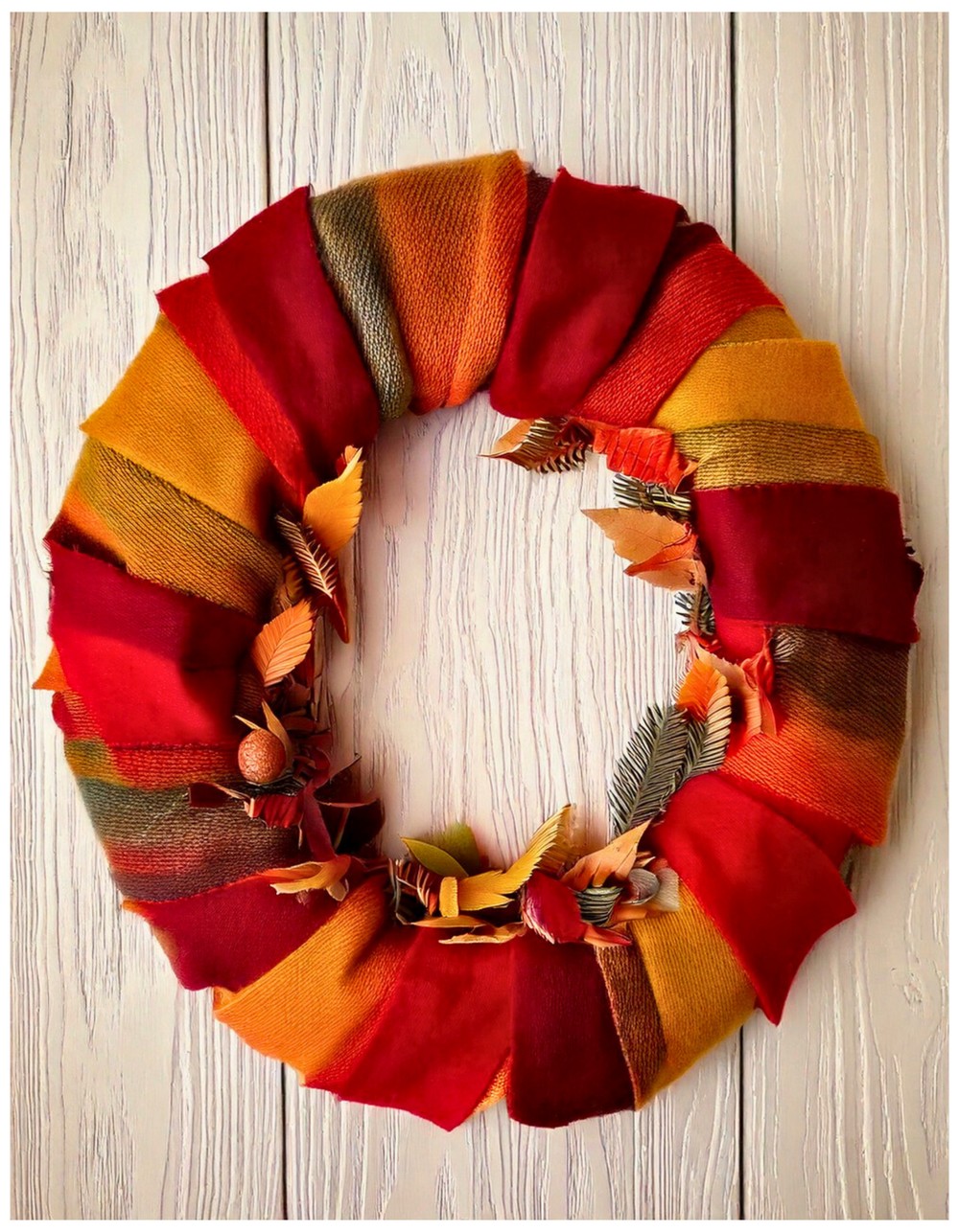 15 Handcrafted Fall Porch Wreath Ideas for Rustic Fall Charm - The Newlywed
