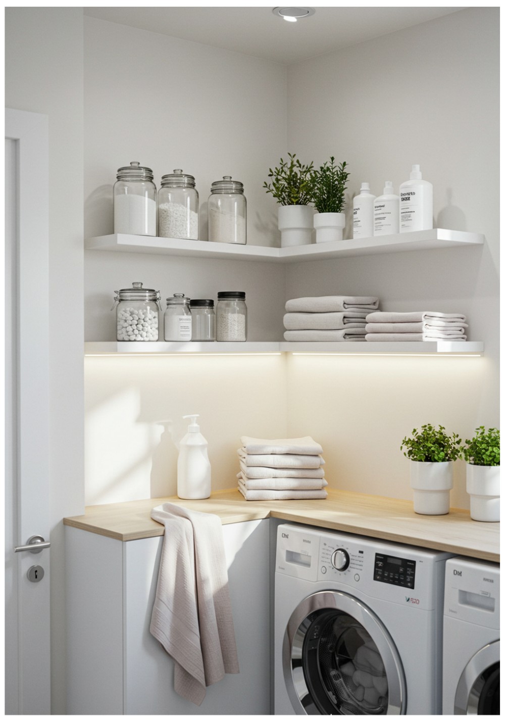 14 Perfect Laundry Room Shelve Ideas to Make Life Easier - The Newlywed