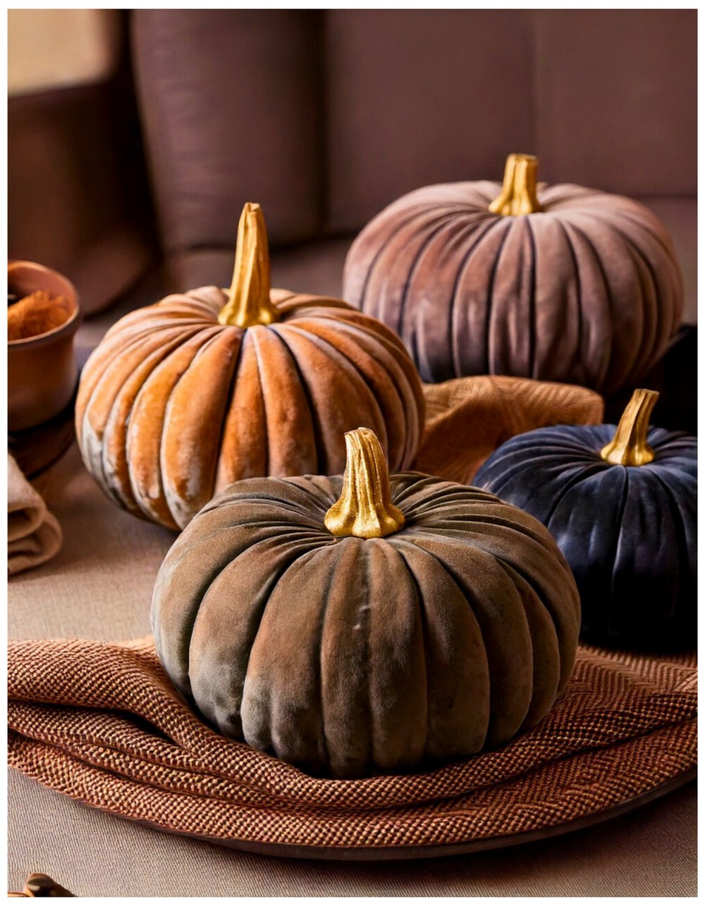 13 Velvet Fall Texture Living Room Design Inspirations - The Newlywed