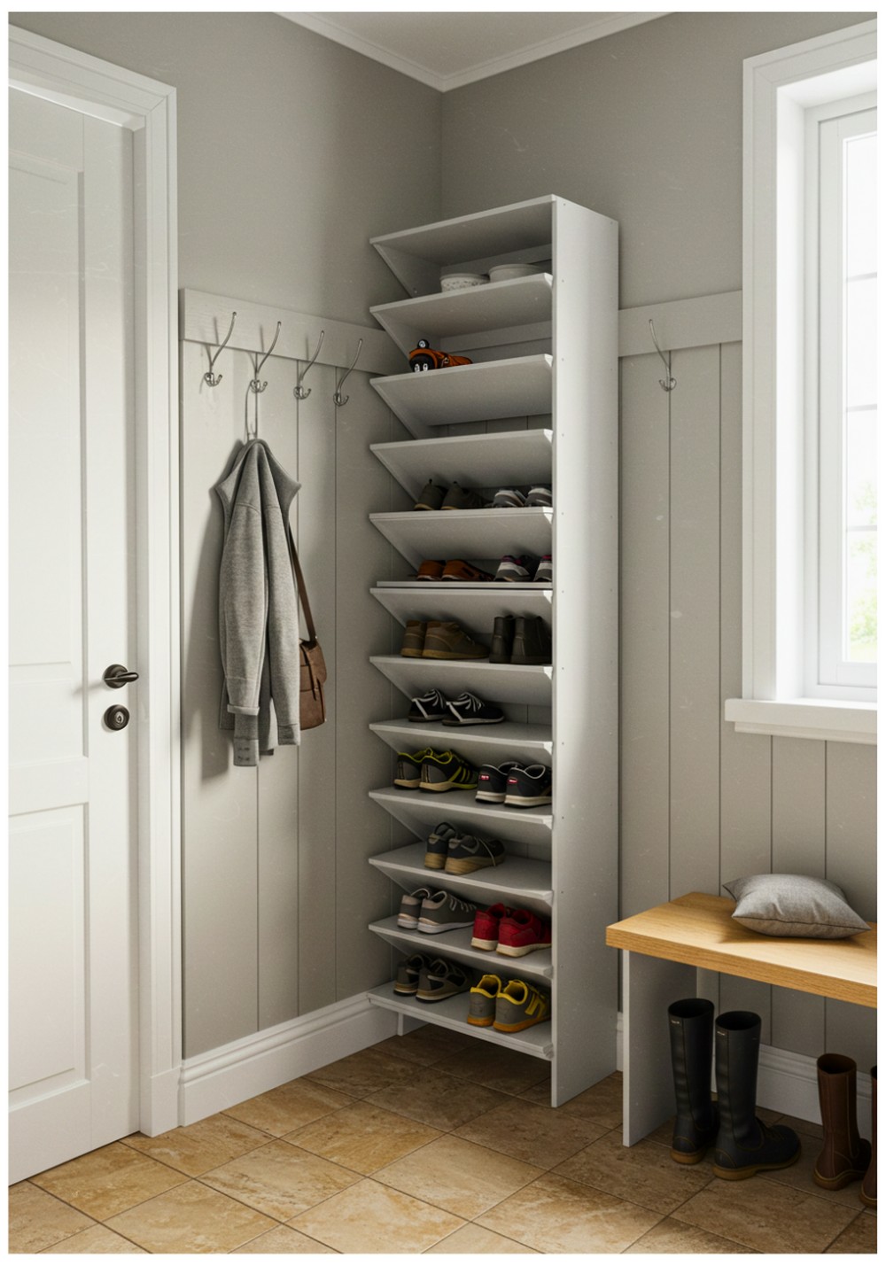 15 Creative Mudroom Shoe Storage Ideas to Maximize Space - The Newlywed