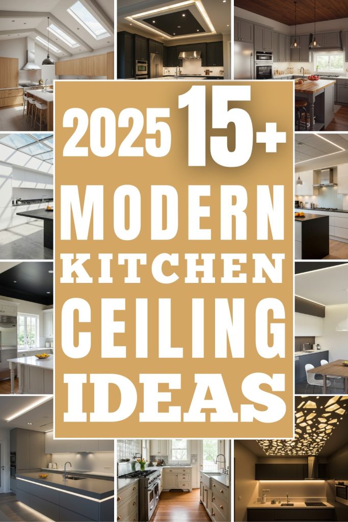 15 Modern Kitchen Ceiling Ideas with Stunning Designs - The Newlywed