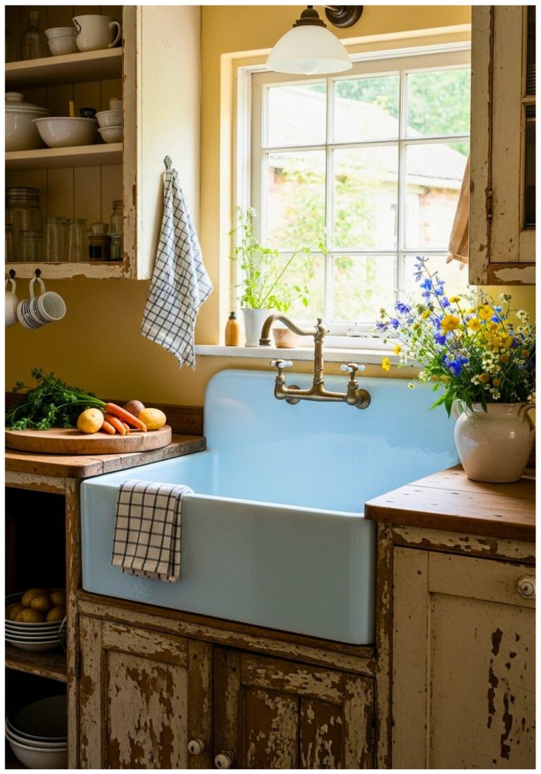 15 Stunning Blue French Country Kitchen Inspirations - The Newlywed