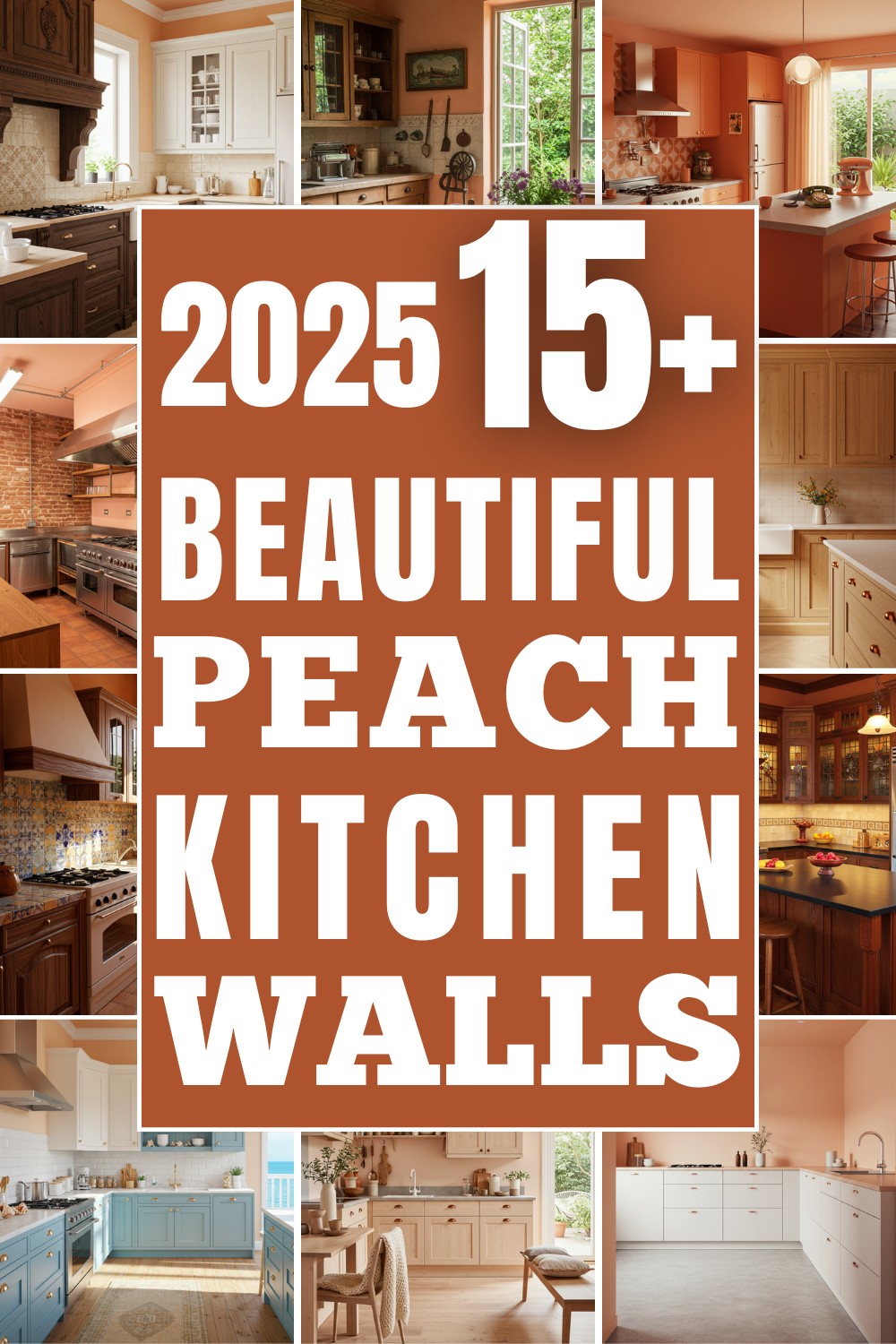 15 Beautiful Peach Kitchen Wall Ideas to Refresh Your Kitchen - The ...