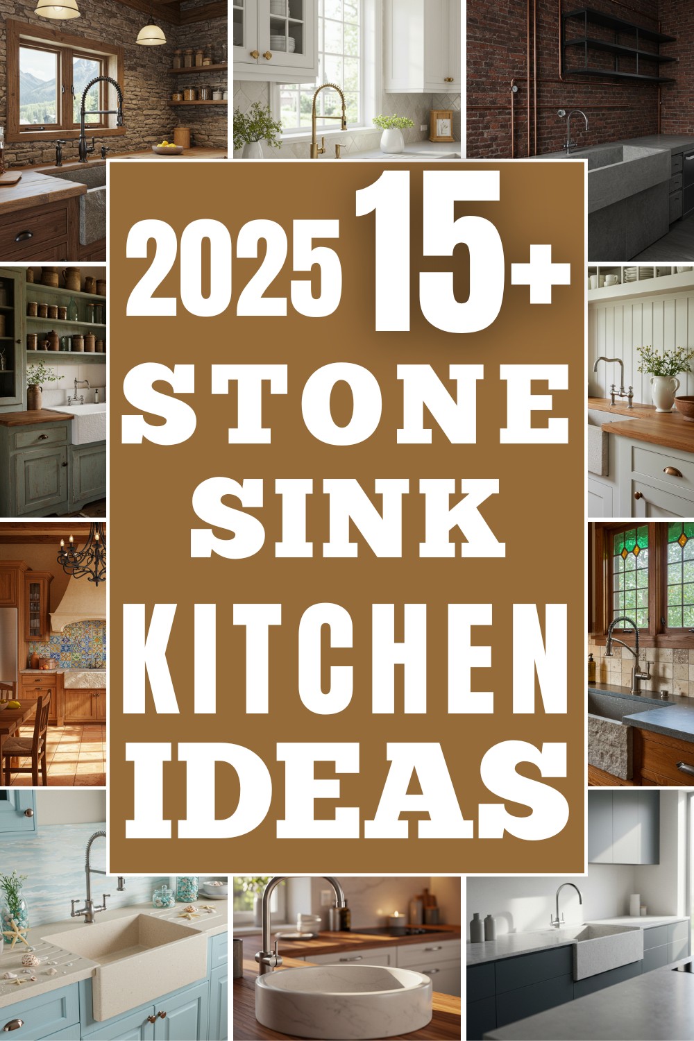 15 Beautiful Stone Sink Kitchen Ideas to Enhance Any Space - The Newlywed