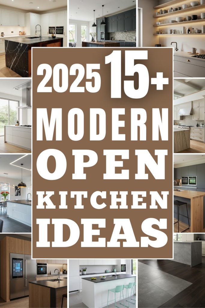 15 Best Modern Open Kitchen Ideas for Better Organization - The Newlywed