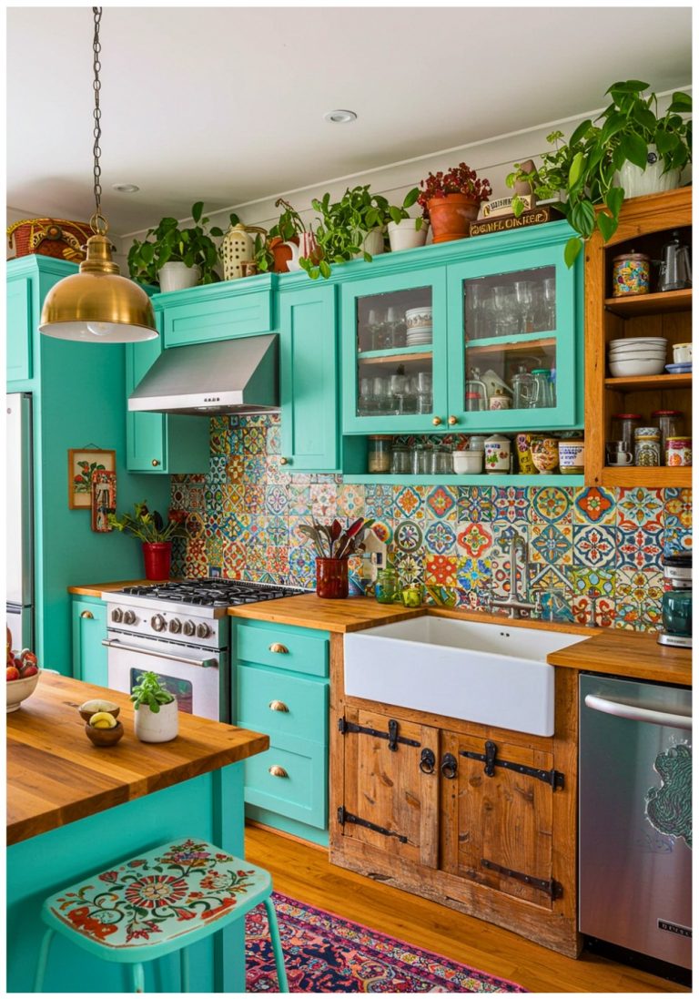 15 Trendy Aqua Kitchen Ideas to Brighten Your Space - The Newlywed