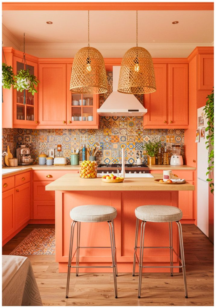 15 Trendy Coral Kitchen Ideas to Spruce Up Your Space - The Newlywed