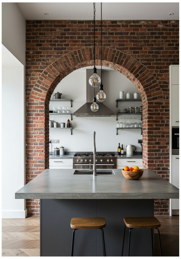 15 Stunning Modern Kitchen Arch Design Inspirations - The Newlywed