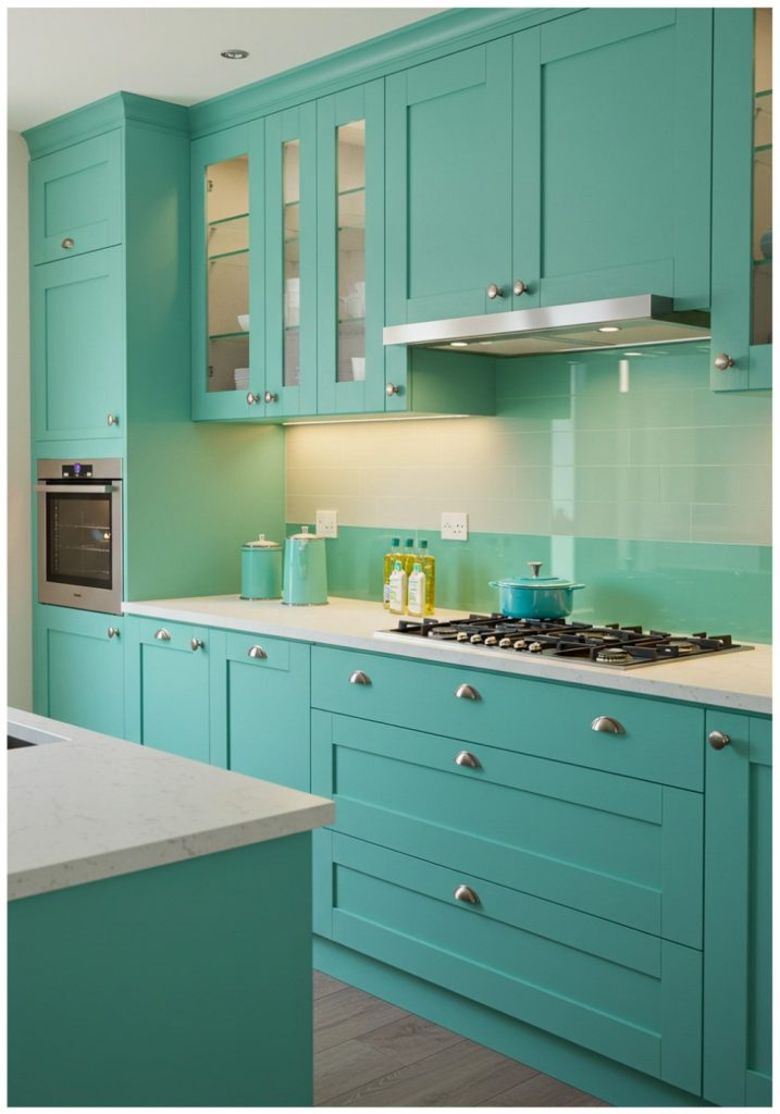 15 Trendy Aqua Kitchen Ideas to Brighten Your Space - The Newlywed