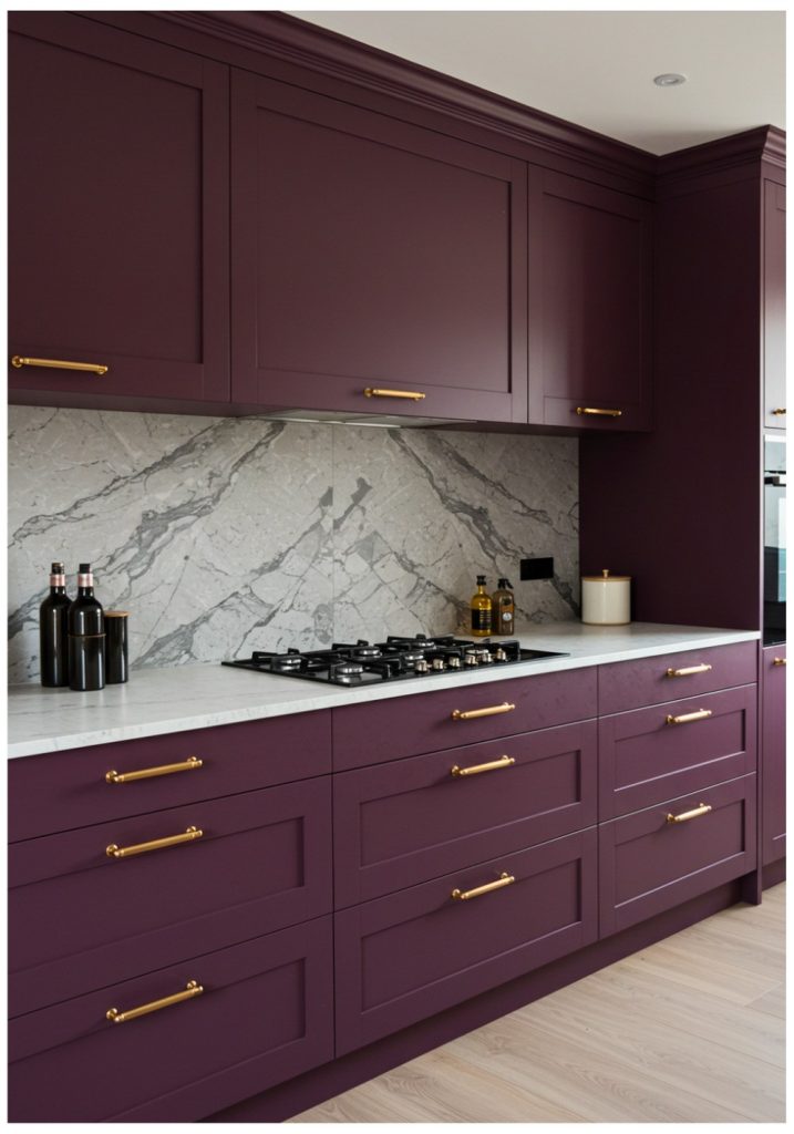 15 Perfect Plum Kitchen Ideas for Stylish Makeover - The Newlywed